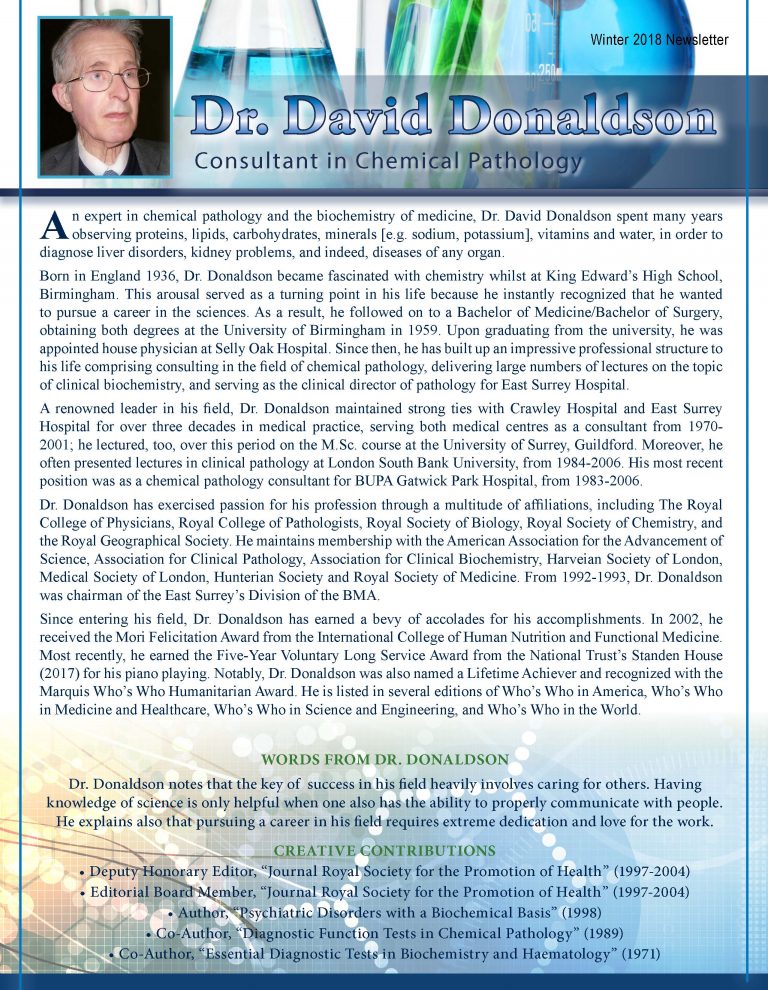 Sciences - Who`s Who Newsletters