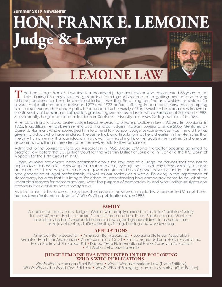 Law - Who`s Who Newsletters