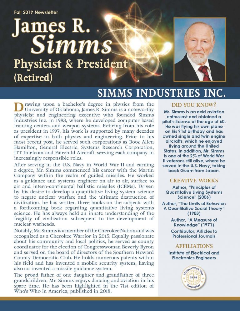 Sciences - Who`s Who Newsletters