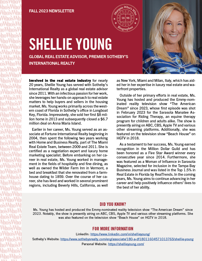 Real Estate - Who's Who Newsletters